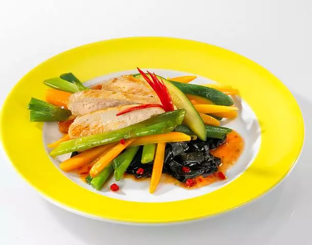 Chicken fillet with wok vegetables recipe 11281_1