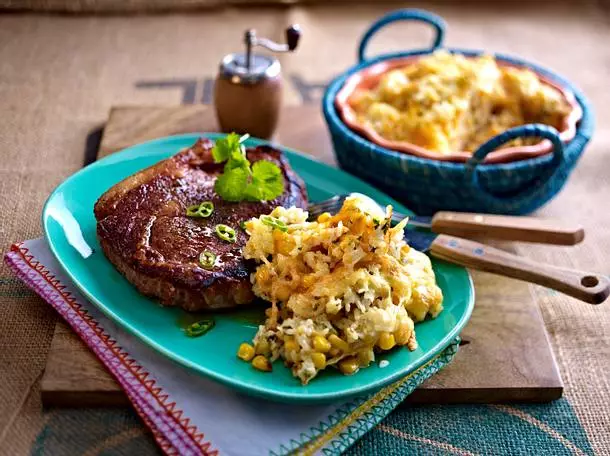 Nasi Krim Asam Mexico dengan Resipi Steak