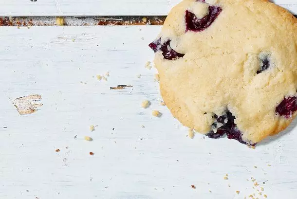 Receta de galletas de arándanos