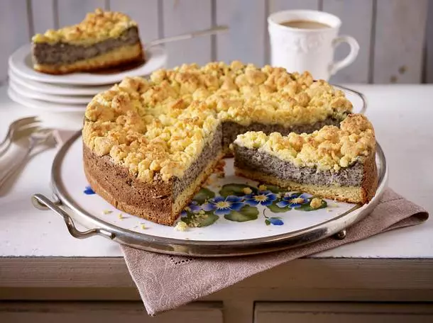 Poppy sied crumble cake resept 12229_1