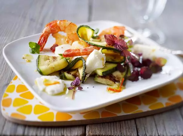 Mozzarella Zucchini Antipasti with Shrimp Recipe 12871_1