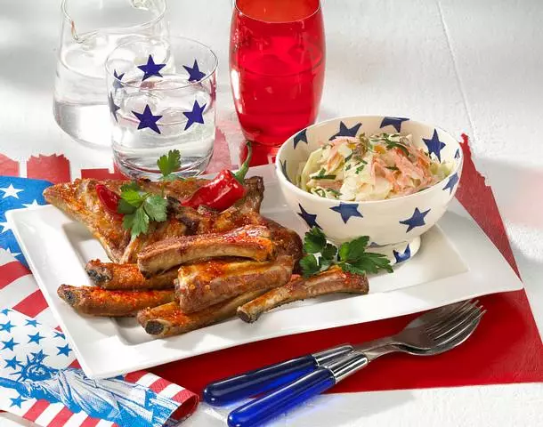 Spareribs met coleslaw recept 14839_1