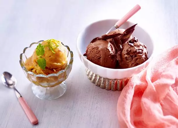 Resep es krim coklat lan sorbet peach krasan 15711_1