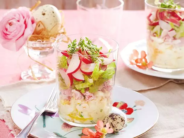 Zai uye ham layered salad recipe