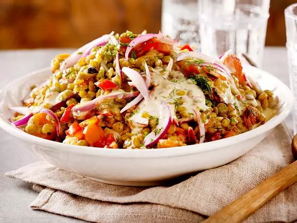 Lentil ug carrot salad recipe