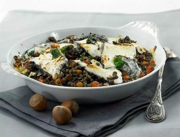 Recette Casserole de lentilles au fromage de chèvre 23222_1