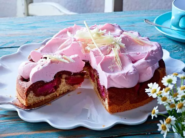 Recette Donauwelle à la rhubarbe