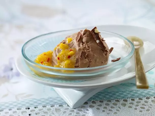 Recette de Mousse de Toblerone à la sauce mangue-chili 27024_1