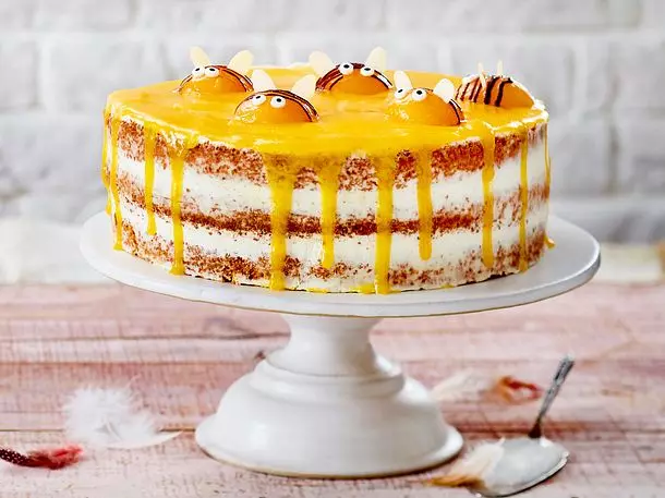 Iresiphi yeApricot yeBumblebee cake