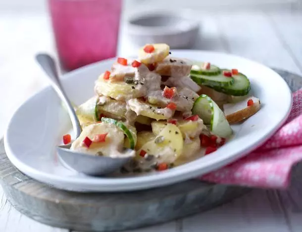 Aartappelslaai met tuna sous resep 28695_1