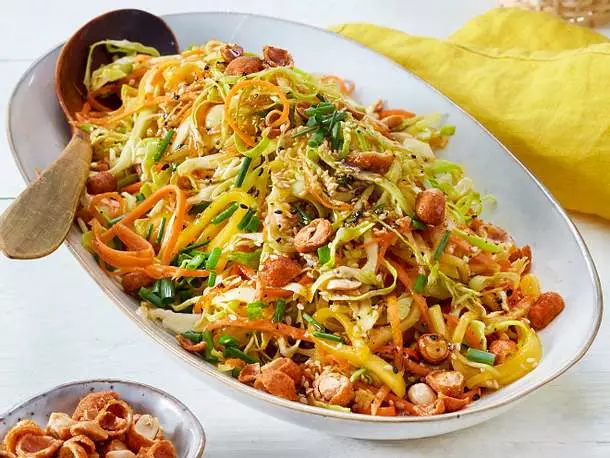 Asian mango slaw girke-girke