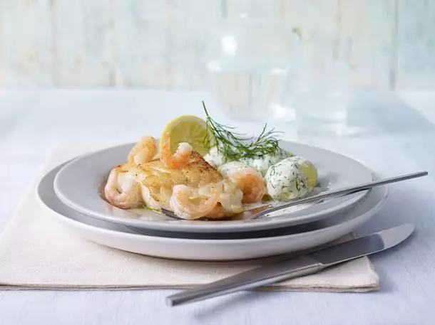 Recette Filet de poisson aux pommes de terre à la crème d'aneth 29423_1