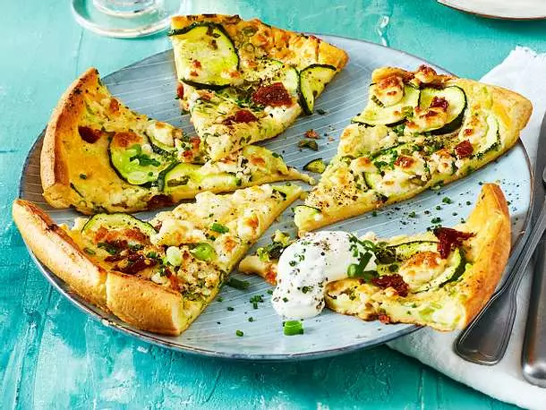 Zucchini Feta පෑන්කේක් වට්ටෝරුව