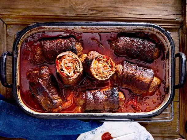 Braised Beef Roulades Italian Style Recipe