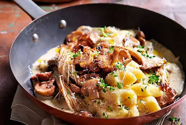 Ricetta Gnocchi in crema di funghi