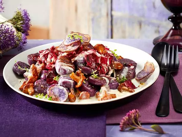 Recette Gnocchis violets au ragoût de girolles 3200_1