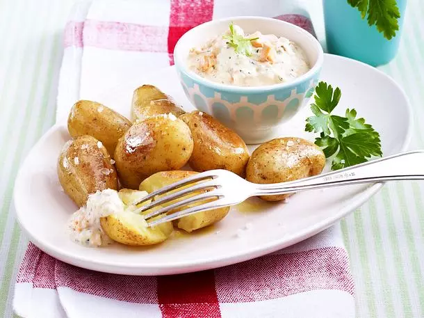 Receita de creme de salmão com batatas novas 33757_1