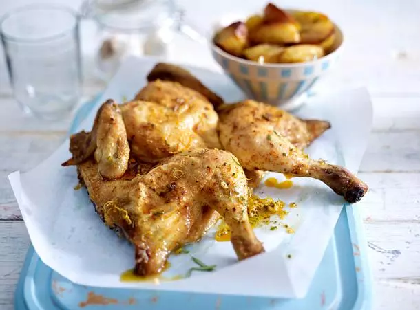 Platter of Chicken with Potato Wedges recipe 33892_1