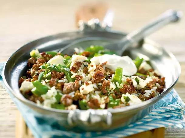 Receita de pota balcánica con carne picada e feta 34798_1