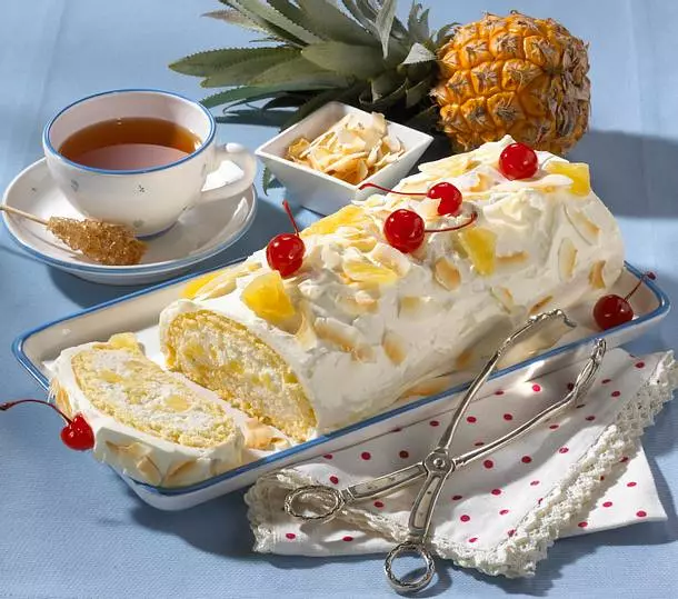 Pina Colada Swiss Roll Opskrift 34820_1