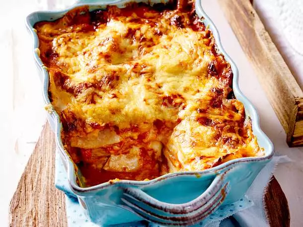 Kohlrabi Lasagna (low carb) girke-girke