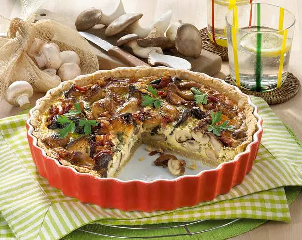 Recette de quiche aux champignons 38332_1