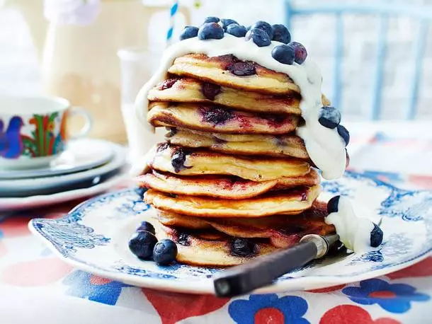Blueberry pancakes recipe