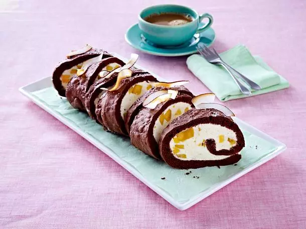 Karringmelk Mango Swiss Roll resep 41866_1