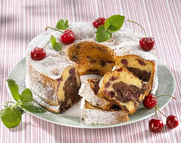 Cherry Chocolate Marble Cake Recipe 42273_1