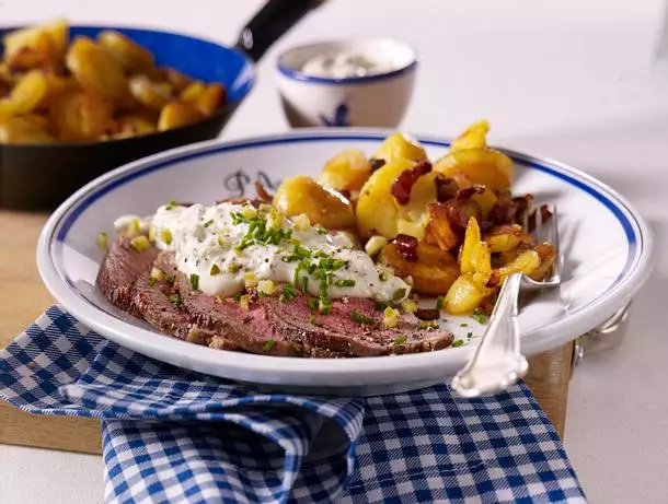 Recette Rôti de boeuf aux pommes de terre sautées et rémoulade 45919_1