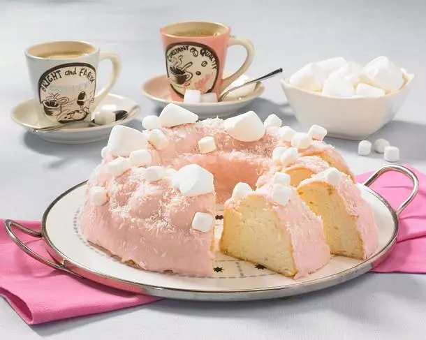 Angel cake mei marshmallows resept 46614_1