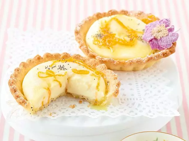 Tartlet biji popi dengan resipi krim oren 48847_1