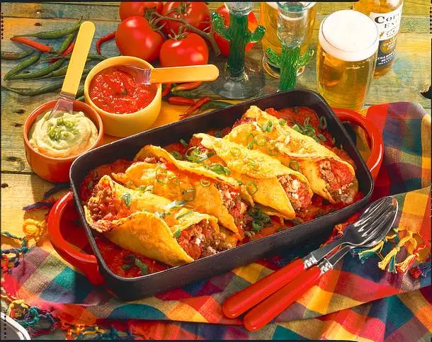 Enchiladas met dipsaus recept