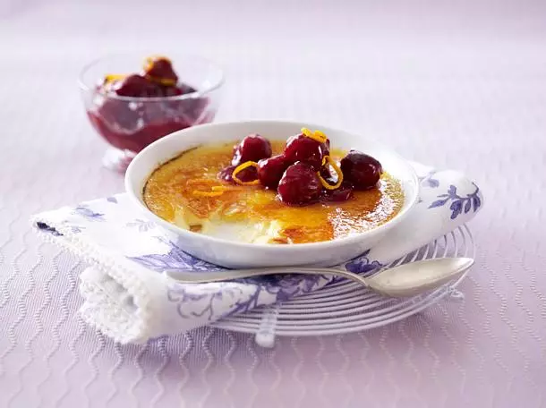 Recette Crème brûlée aux cerises piquantes 51775_1