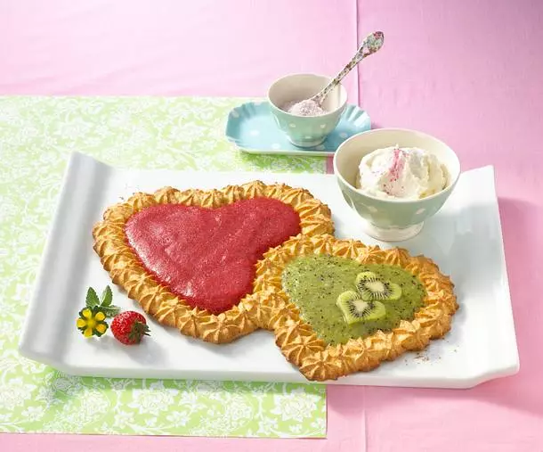 Recipe ea Fruity shortcrust pastry Hearts 52031_1