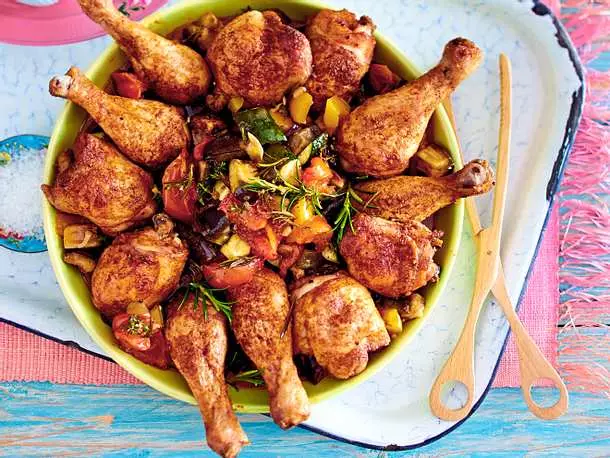 Drumsticks pitik karo ratatouille saka resep timah