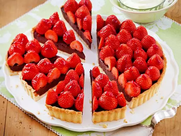 recette tarte aux fraises au chocolat 57949_1