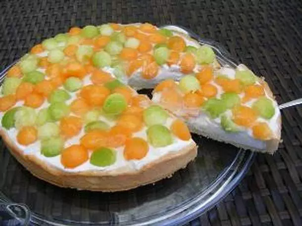 Melon yoghurt tart ilana