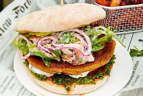 Chickpea Burger karo resep Avocado 61988_1