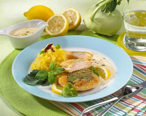 Kolrābju cordon bleu ar citronu bešamela recepte 63183_1