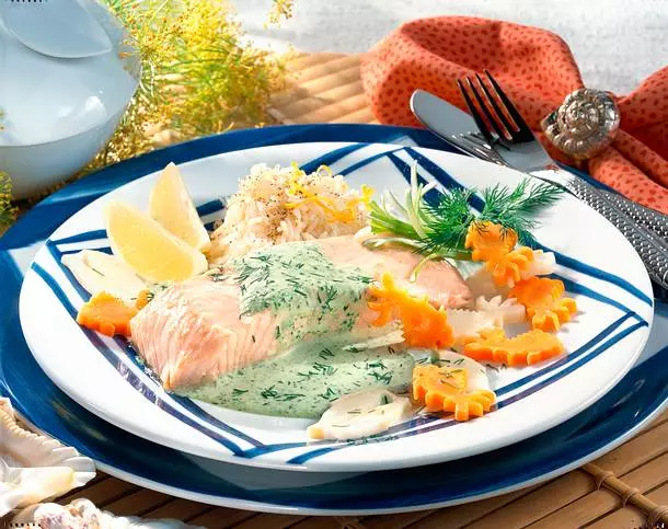 keureut steamed salmon on ramuan jeung horseradish busa resep 64769_1