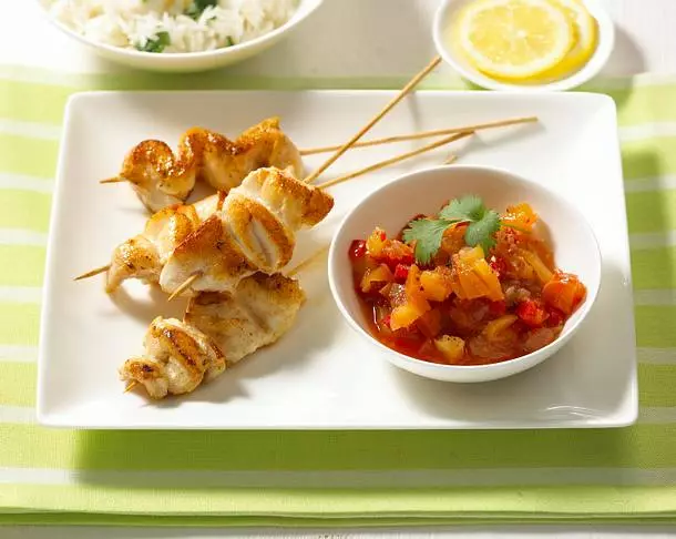 Redfish Satay with Apple Ginger Relish Recipe 68232_1