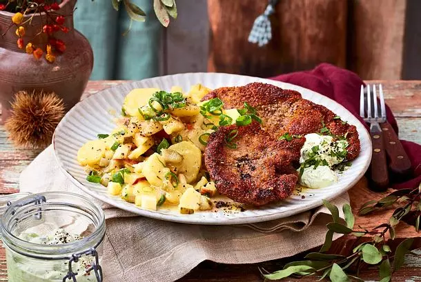 Recipe ea venison schnitzel e tahang 68306_1