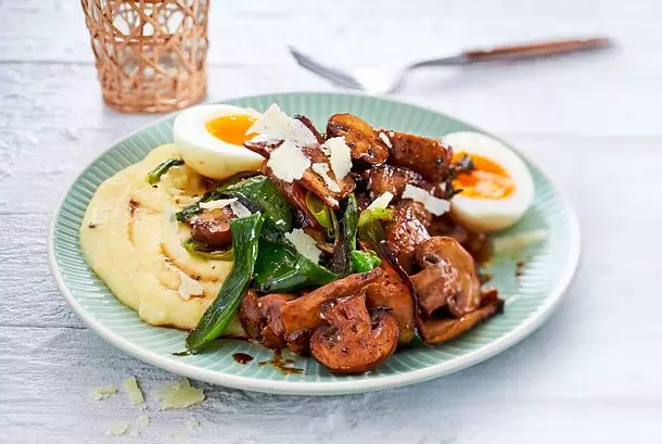 Công thức nấm polenta "Champignons League"