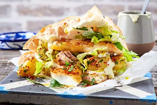 "Oosterse" panvis in het döner kebab recept