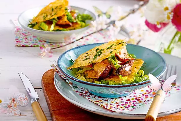 Ricetta Torre Di Funghi Al Parmigiano