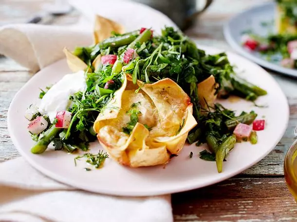 Paquetes de lasaña de la receta del horno