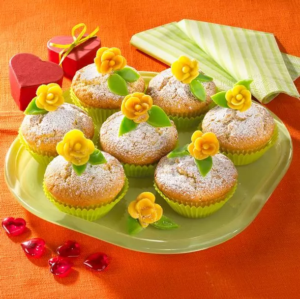 Rose muffins recipe