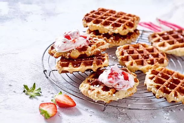 Knapperige bûterwafels "ûnderweis" resept