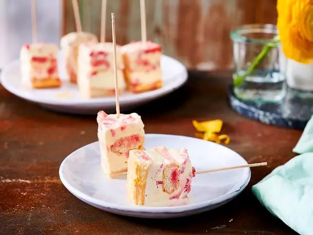 Receta de bocados de tiramisú de fresa 